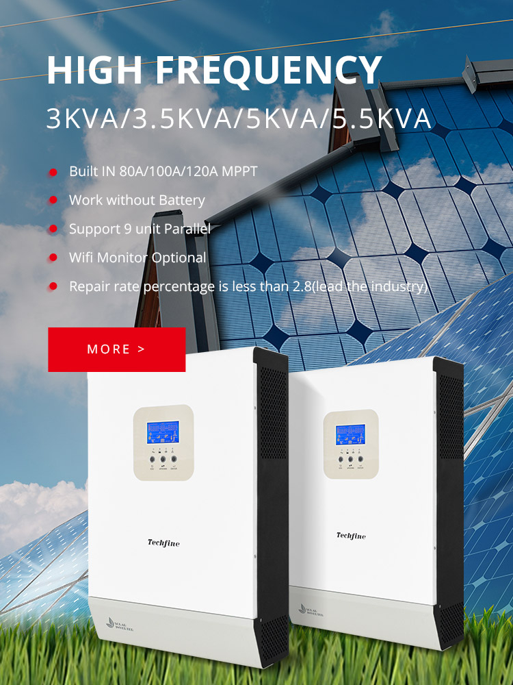 Solar inverter, off-grid home solar system - Techfine