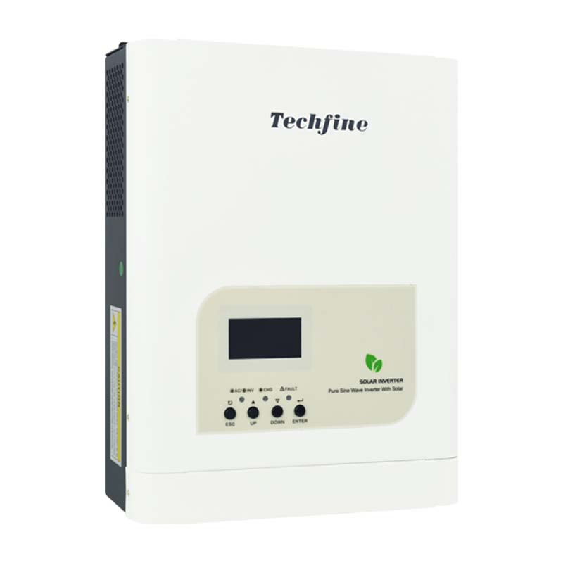 Techfine Off Grid Hybrid 1000va 800watts Solar Inverter for Solar ...