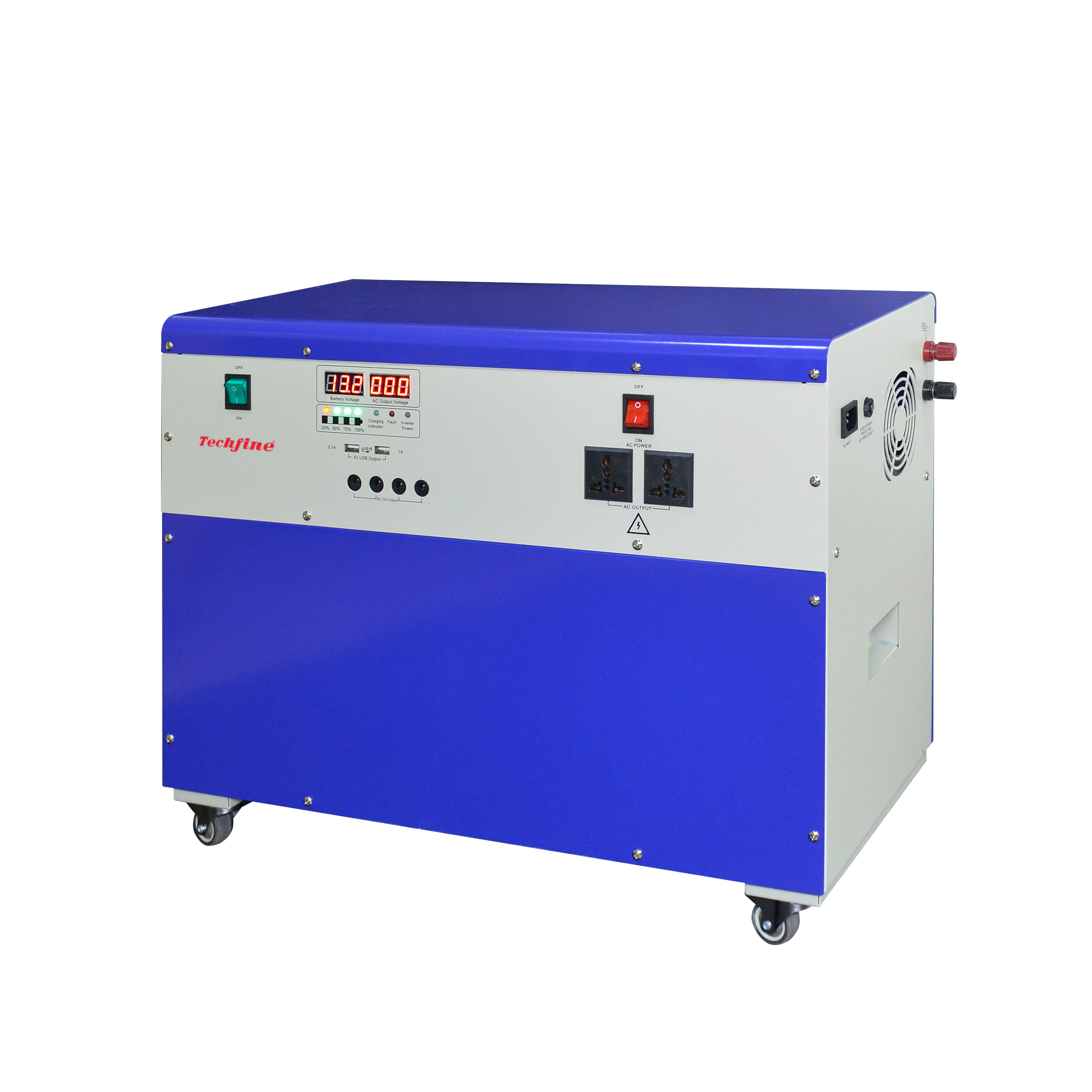 Techfine ProtableSolar System 1500W All In One Built in 150AH 250AH ...